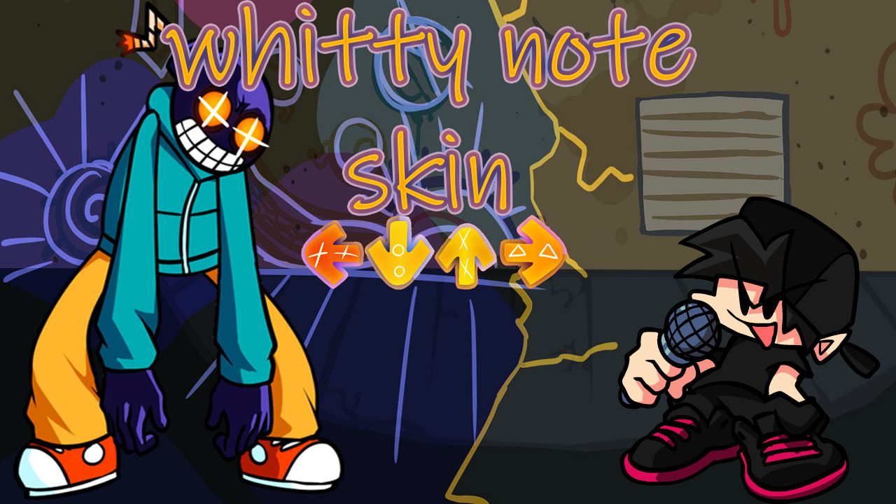 Whitty Note Skin Mod for Friday Night Funkin' | FNF Mods