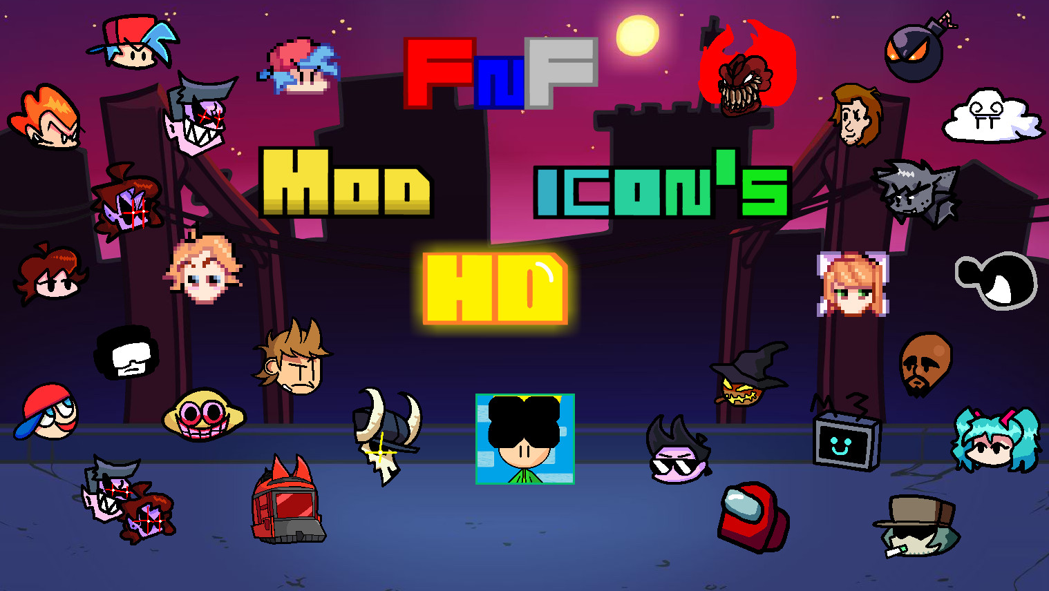 Icons Normal and Mods Remastered [Friday Night Funkin'] [Mods]