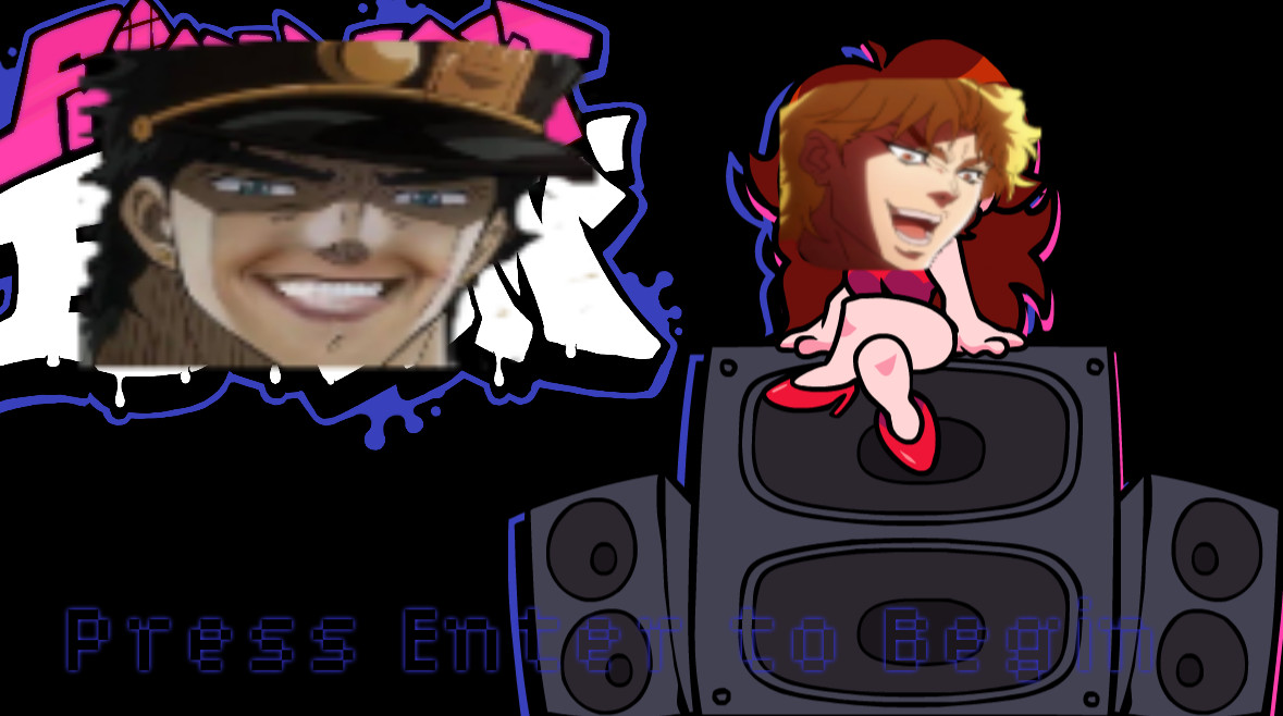 Week 1 but its a jojo reference Mod for Friday Night Funkin' | FNF Mods