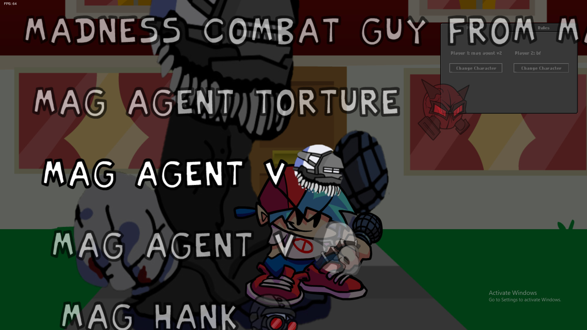 mag agent v2 for fnf multiplayer [Friday Night Funkin'] [Mods]