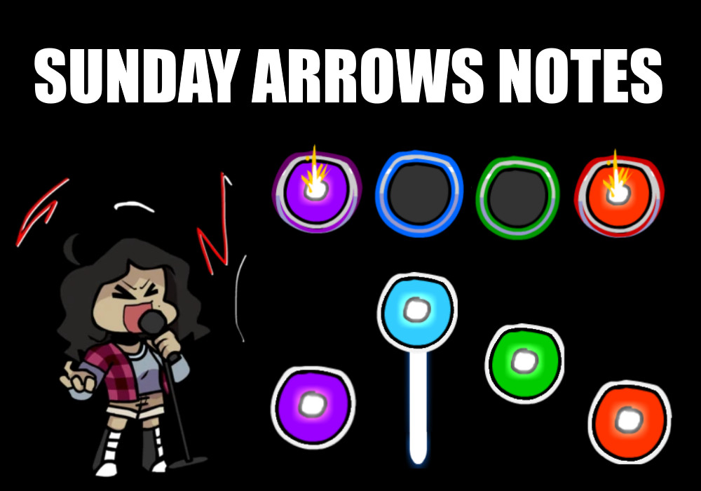 Sunday Arrow Notes [Friday Night Funkin'] [Mods]