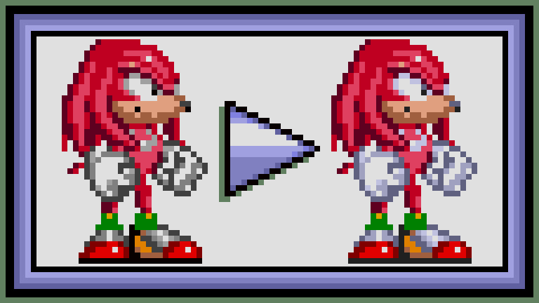 Knuckles S3K colors Mod for Sonic the Hedgehog Forever | S1F Mods