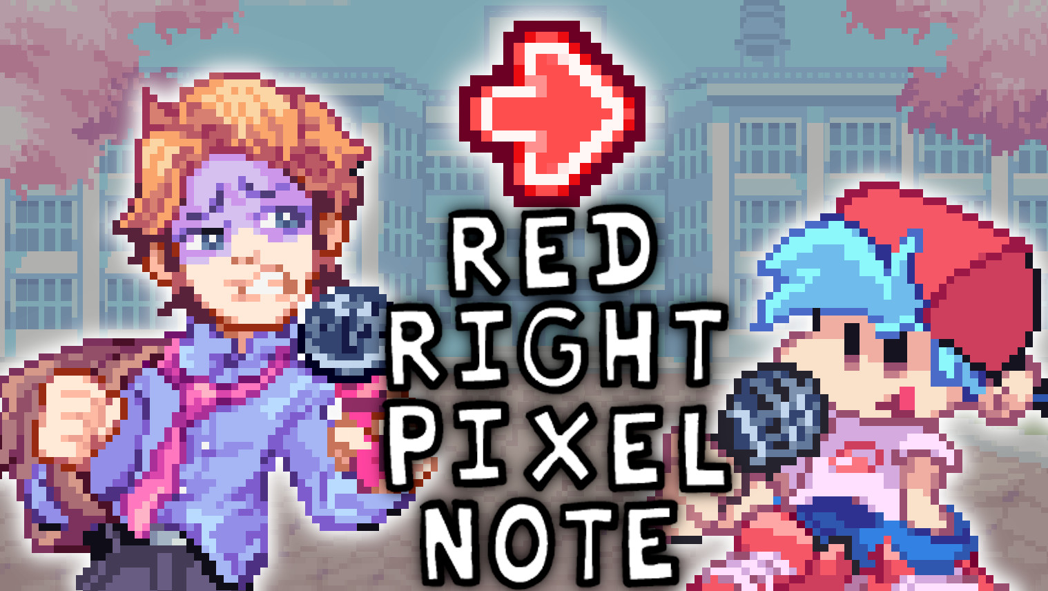 Right Pixel Note But Its Red Mod for Friday Night Funkin' | FNF Mods