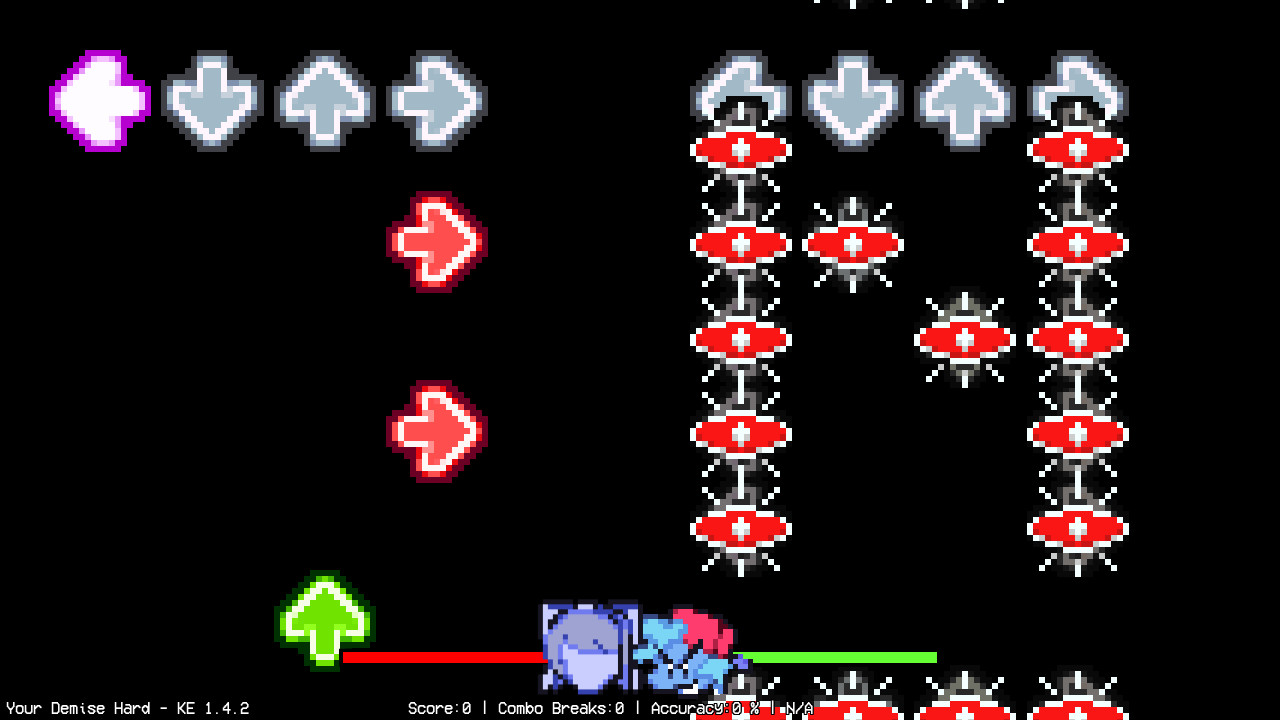 Right Pixel Note But Its Red Mod for Friday Night Funkin' | FNF Mods