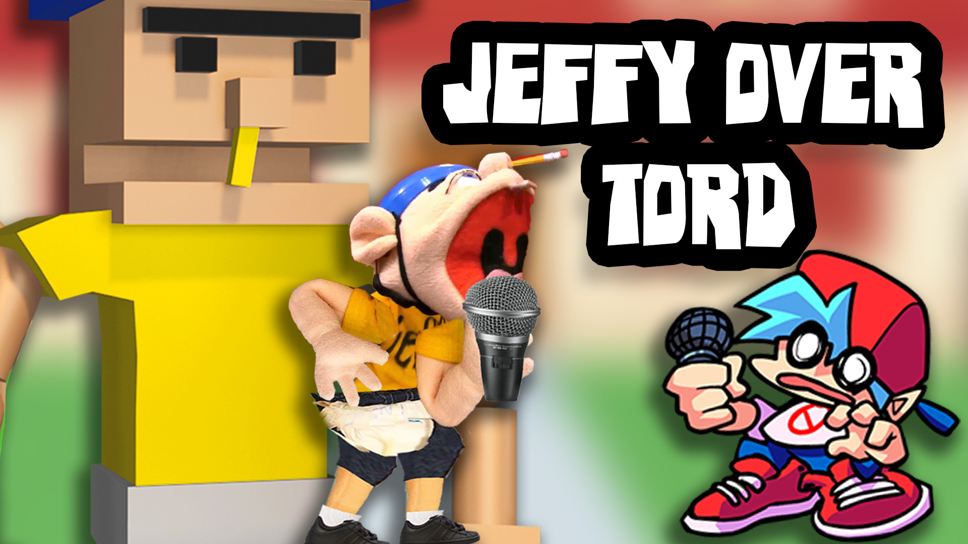 Jeffy Over Tord Mod for Friday Night Funkin' | FNF Mods