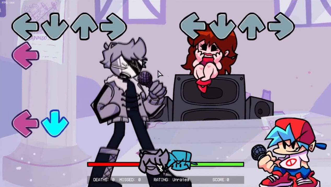 Ruv without hat over Ruv Mod for Friday Night Funkin' | FNF Mods