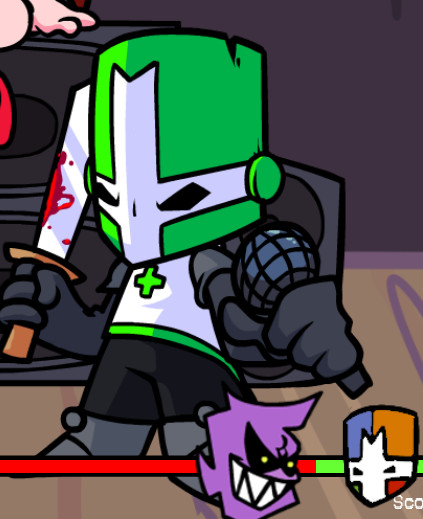 Knight over BF Mod for Friday Night Funkin' | FNF Mods