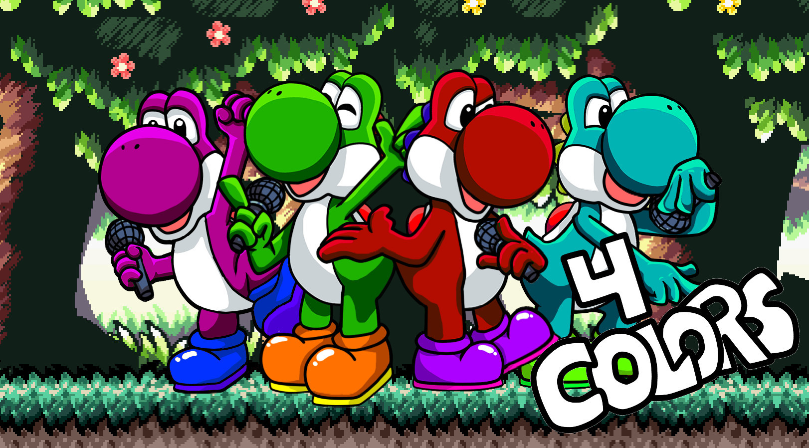 yoshi over bf mac mod Mod for Friday Night Funkin' | FNF Mods