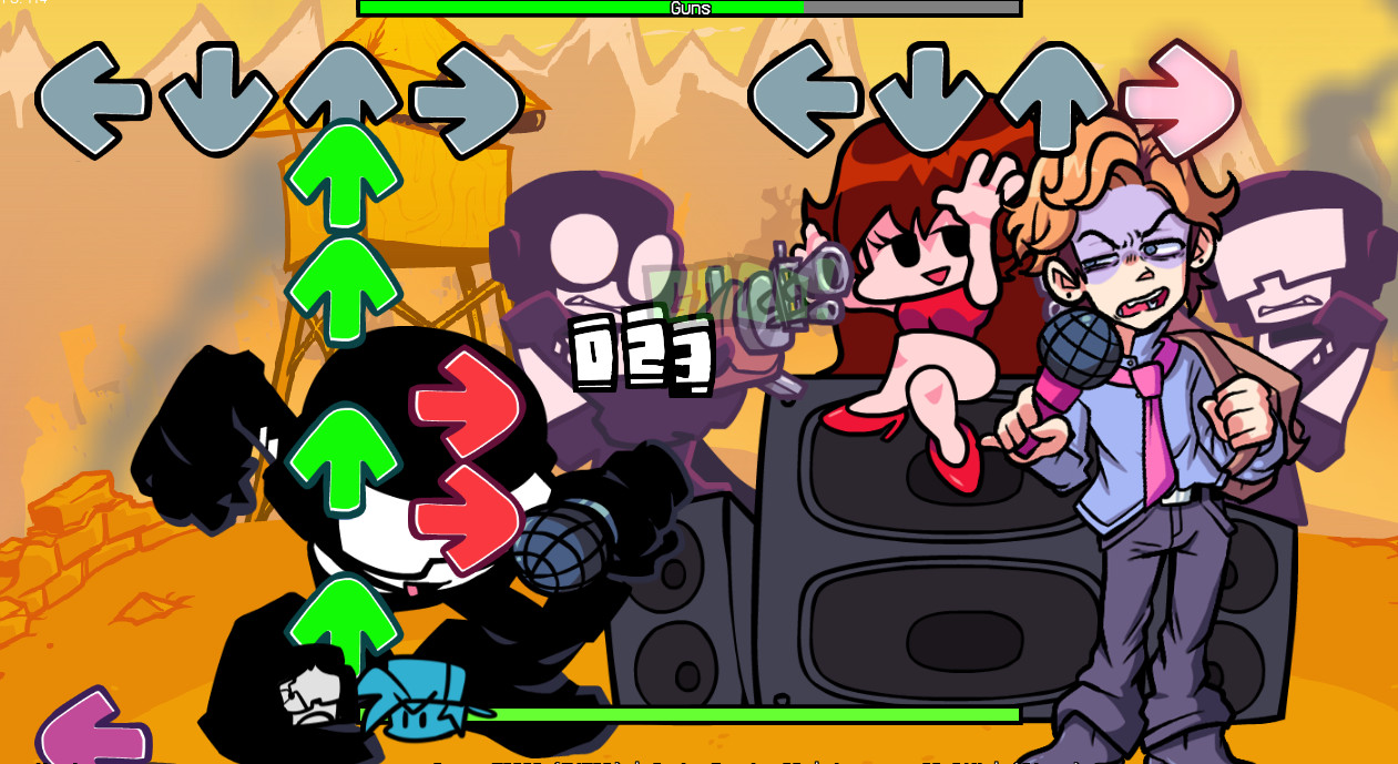 HD Senpai playable Mod for Friday Night Funkin' | FNF Mods