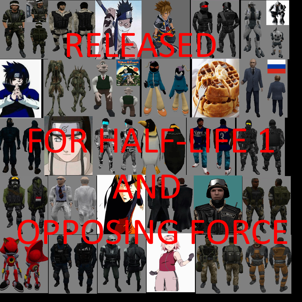 Huge player models pack 2021 Mod for Half-Life | HL Mods