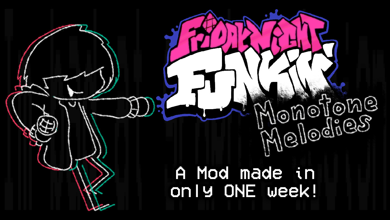 Friday Night Funkin': Monotone Melodies Mod for Friday Night Funkin ...