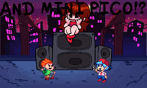 BF and Pico pixel mini for FNF Multi Indev [Friday Night Funkin'] [Mods]