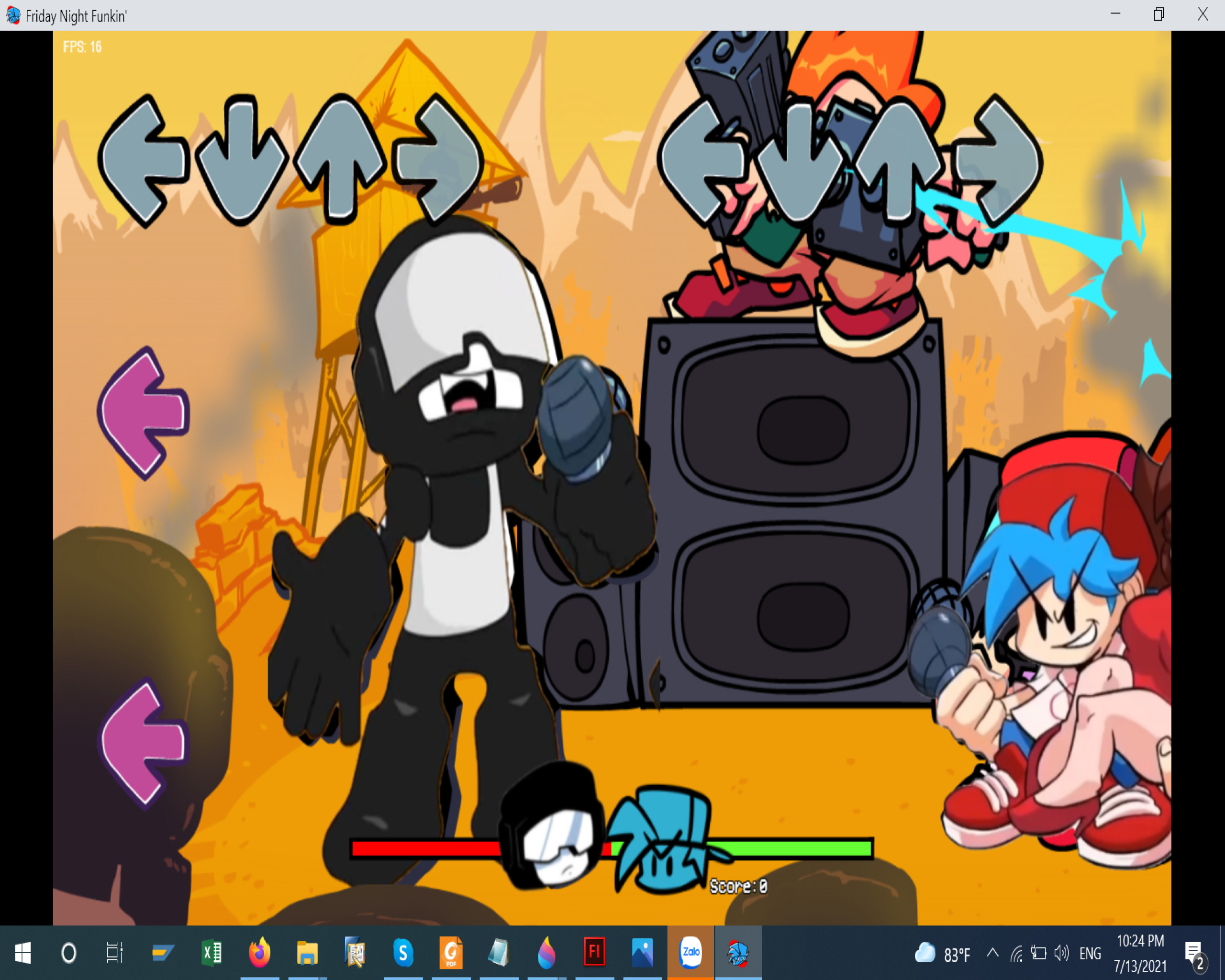 BF and GF HD Mod for Friday Night Funkin' | FNF Mods