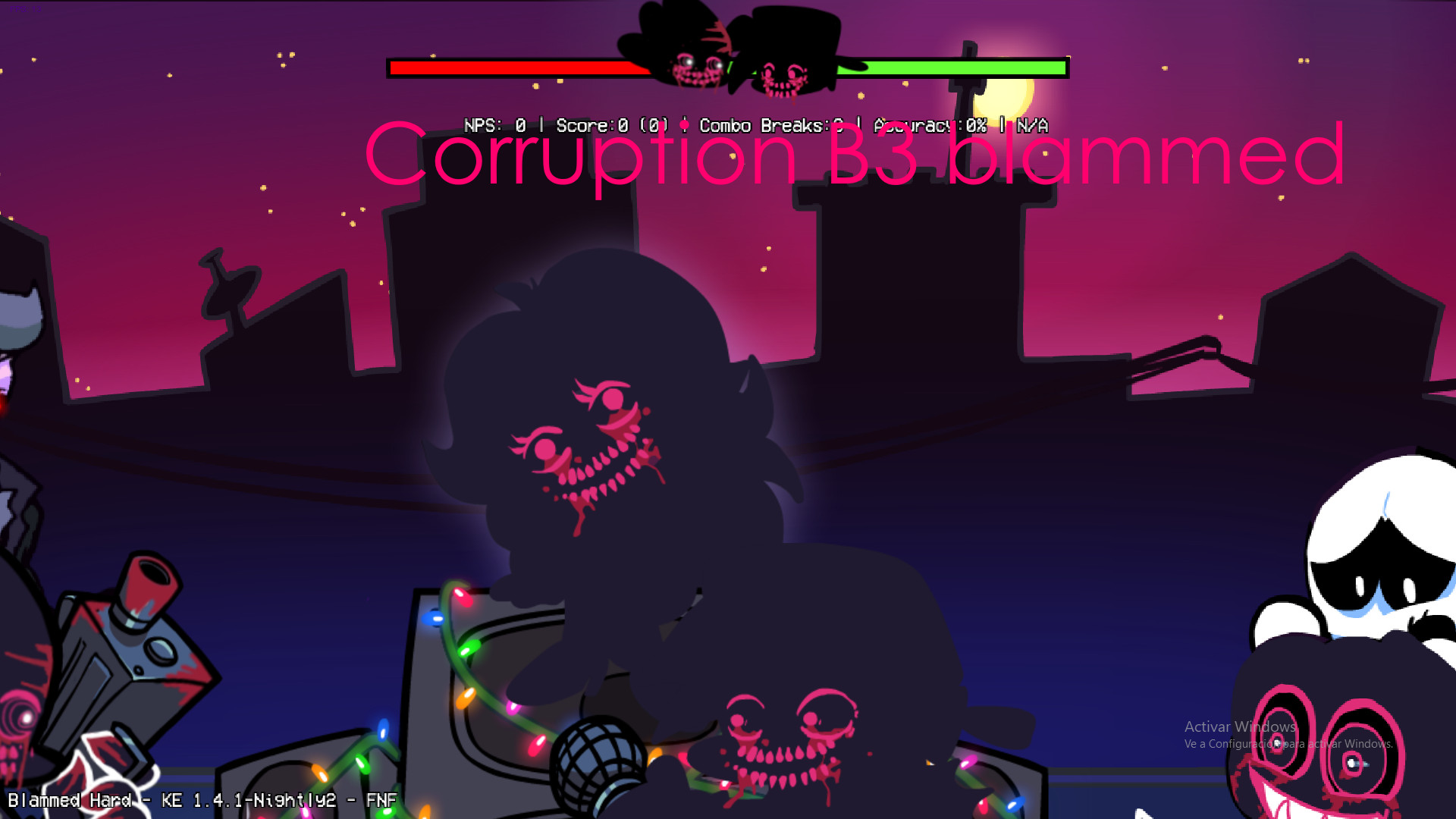 B3 corrupted blammed Mod for Friday Night Funkin' | FNF Mods