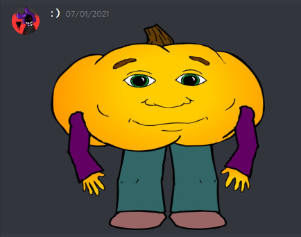 Hungry Pumpkin Over Monster Mod for Friday Night Funkin' | FNF Mods