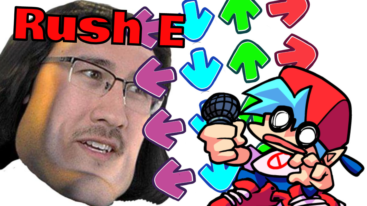 Boyfriend tries to Rush E Mod for Friday Night Funkin' | FNF Mods