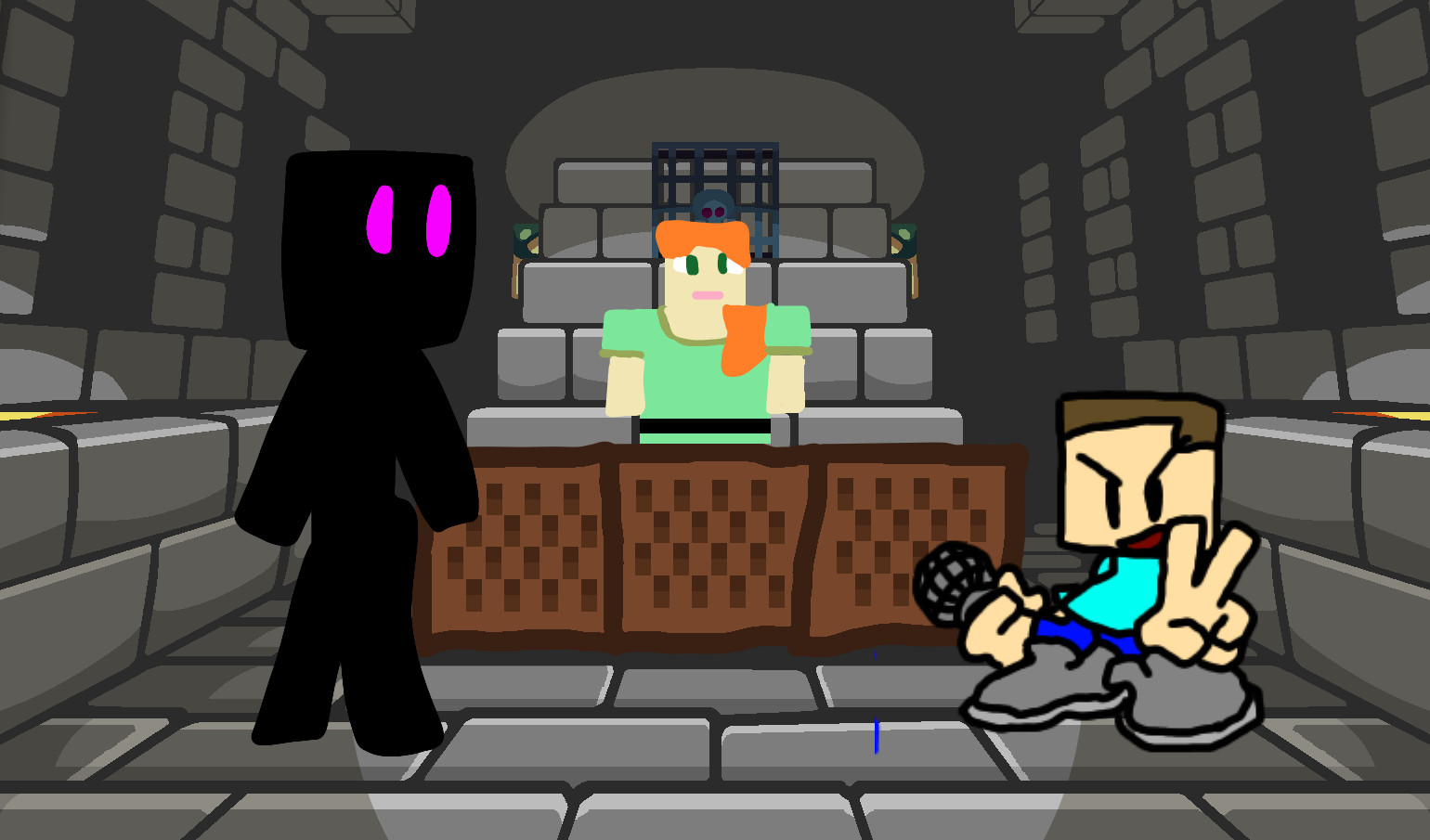 Fnf Mod Minecraft Minus Don funk at night Mod for Friday Night Funkin ...