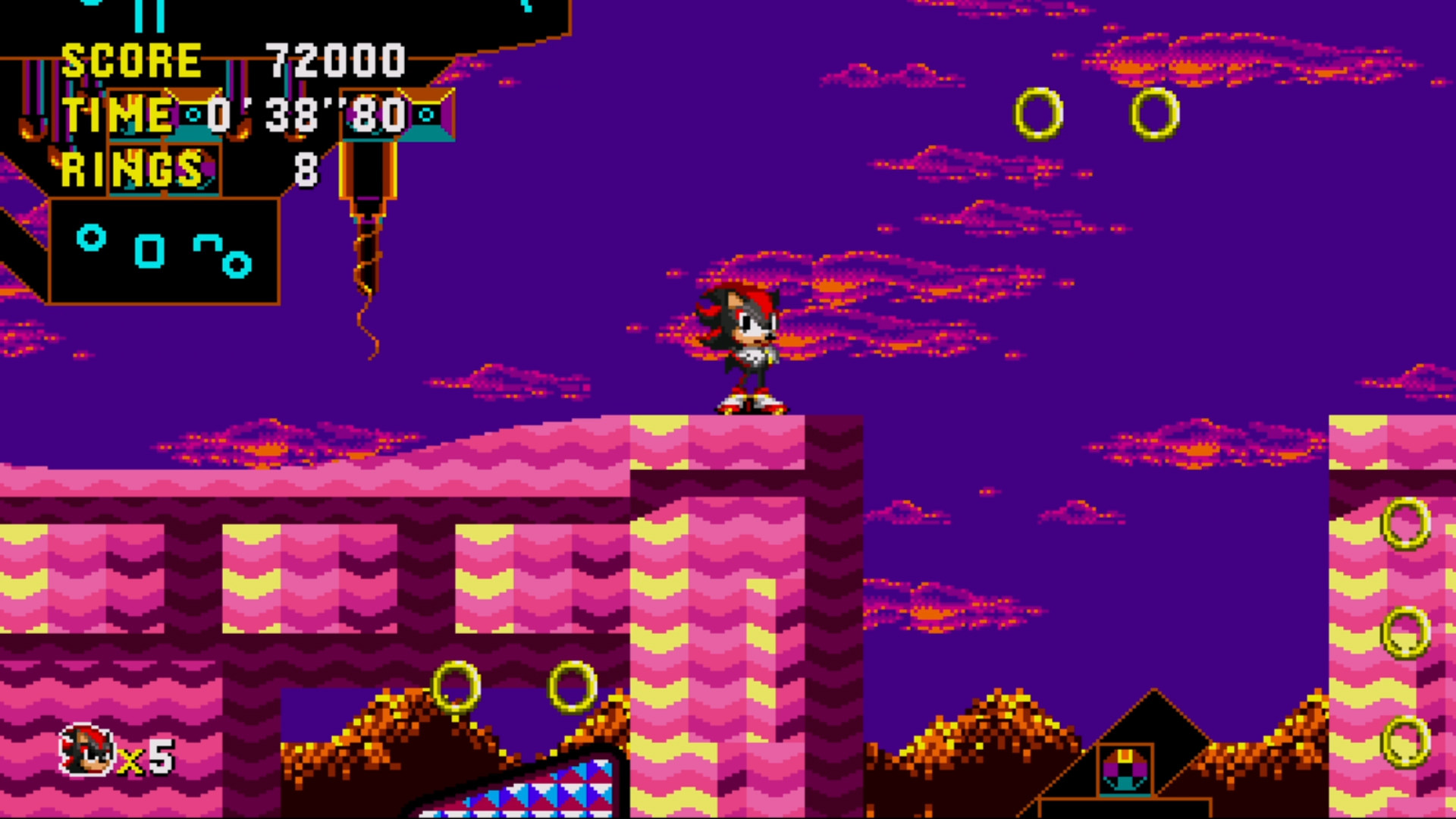 Shadow in Sonic CD Mod for Sonic CD (2011) | SCD Mods