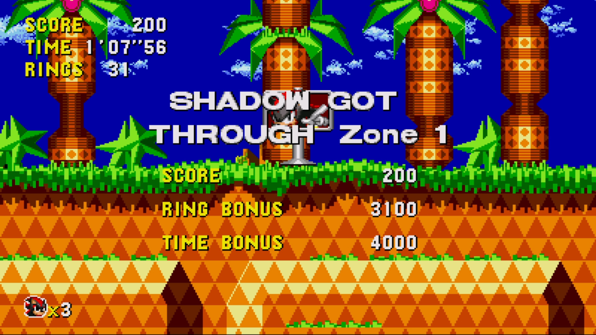 Shadow in Sonic CD Mod for Sonic CD (2011) | SCD Mods