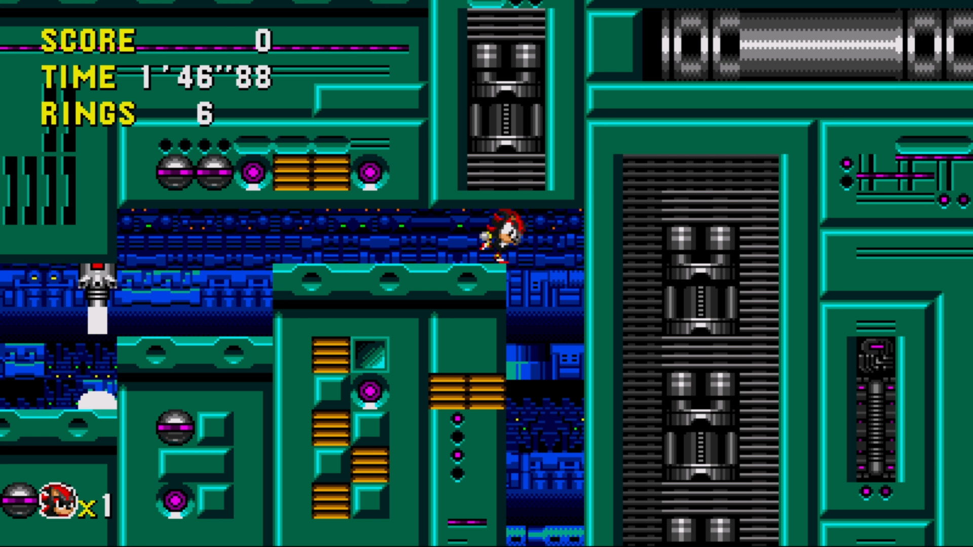 Shadow in Sonic CD Mod for Sonic CD (2011) | SCD Mods