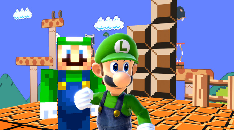 Minecraft Luigi [Super Smash Bros. Ultimate] [Mods]
