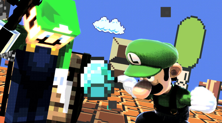 Minecraft Luigi [Super Smash Bros. Ultimate] [Mods]