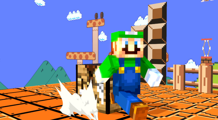 Minecraft Luigi [Super Smash Bros. Ultimate] [Mods]