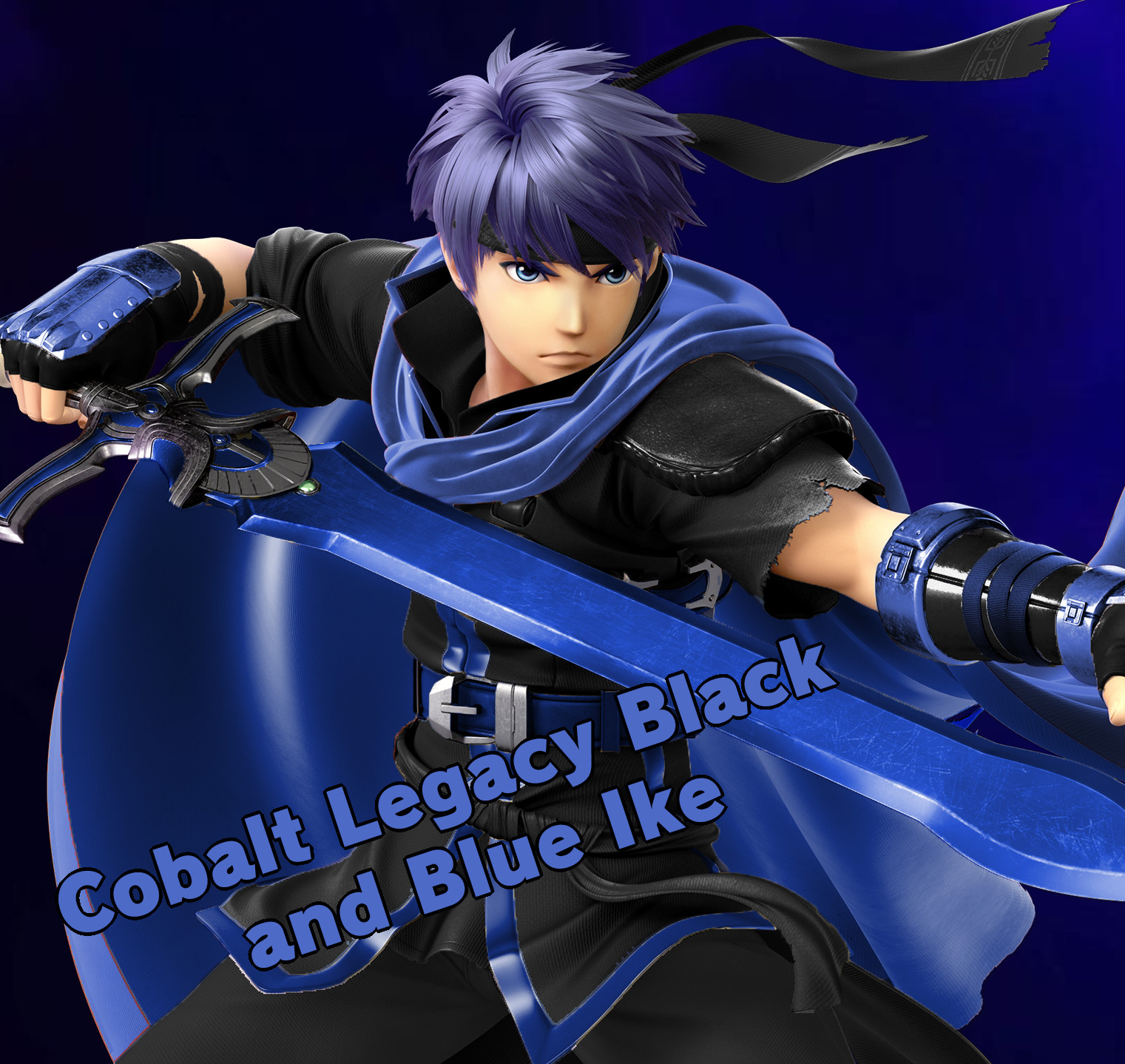 Cobalt Legacy Black and Blue Ike Mod for Super Smash Bros. Ultimate ...