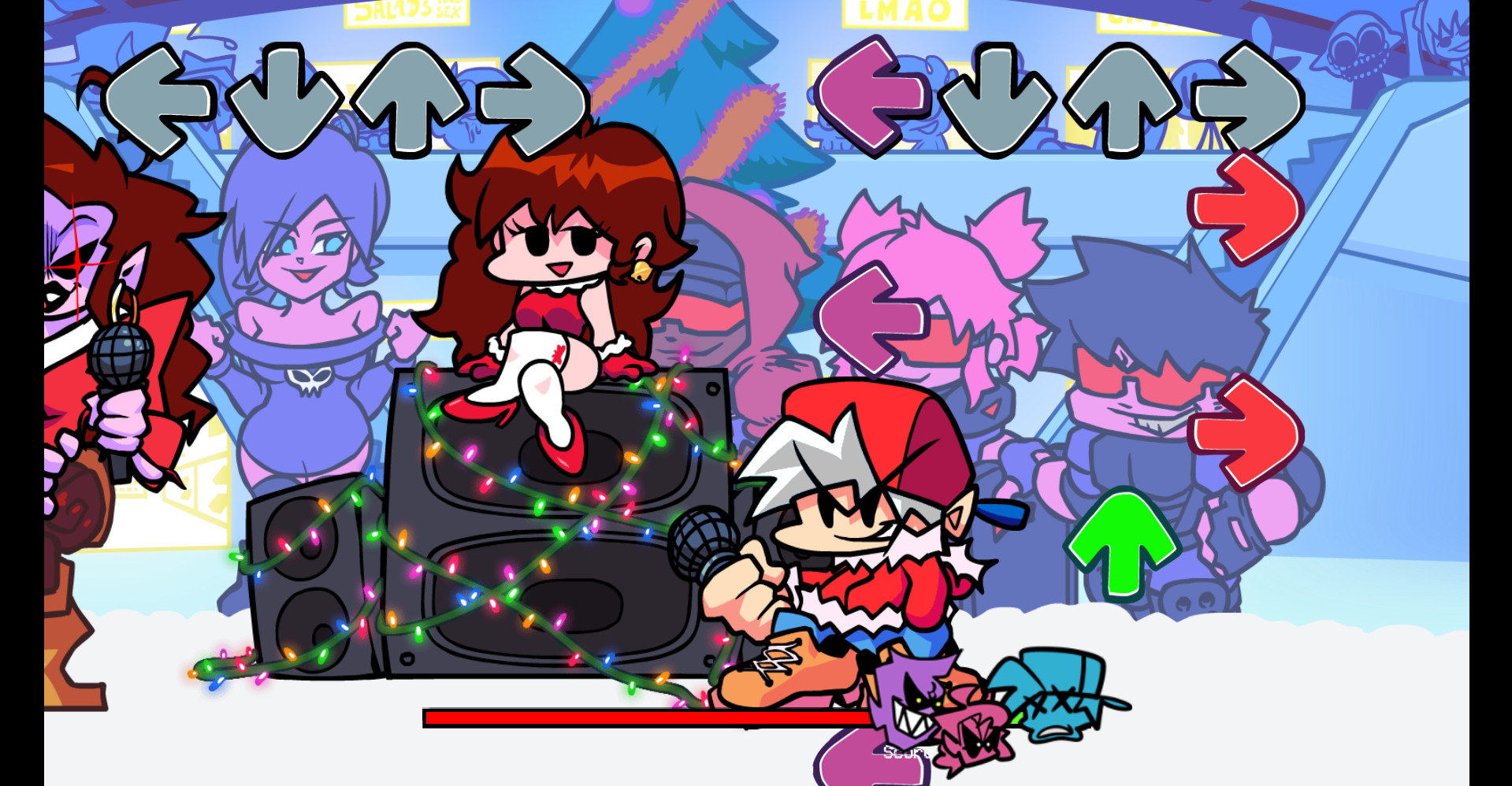 bf rainbow hair Mod for Friday Night Funkin' | FNF Mods