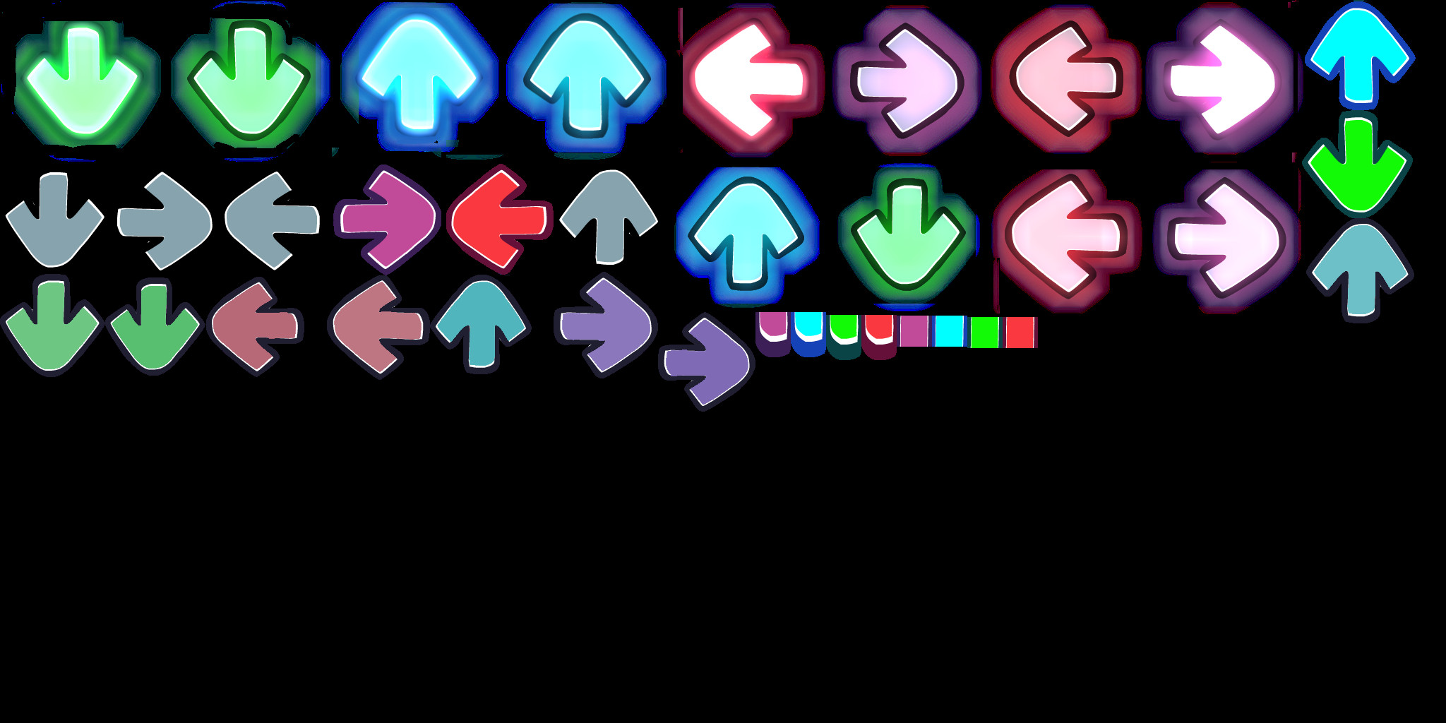 Inverted Note Colours [Friday Night Funkin'] [Mods]