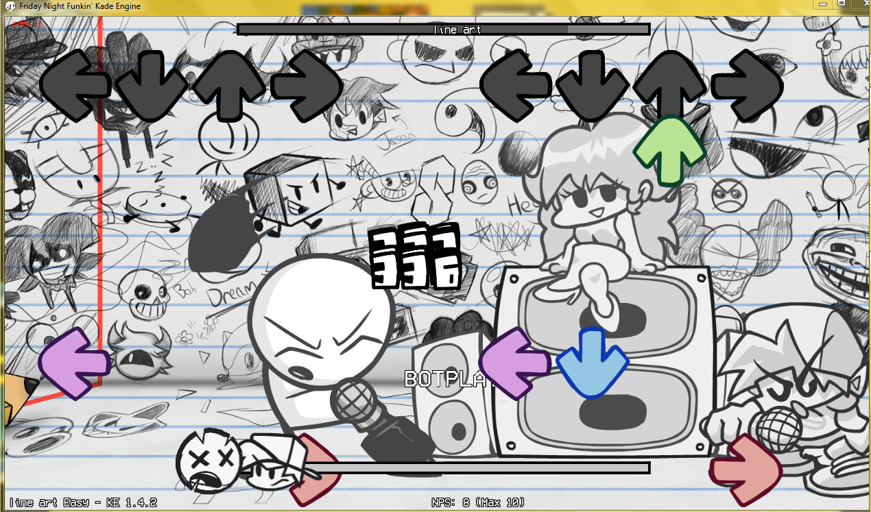 FNF Sketchy Remastered RECHARTED 1.1 Mod for Friday Night Funkin' | FNF ...