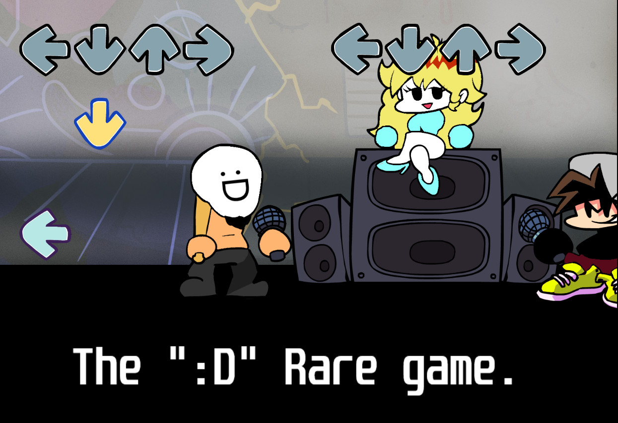 The ":D" Rare Game. Mod for Friday Night Funkin' | FNF Mods