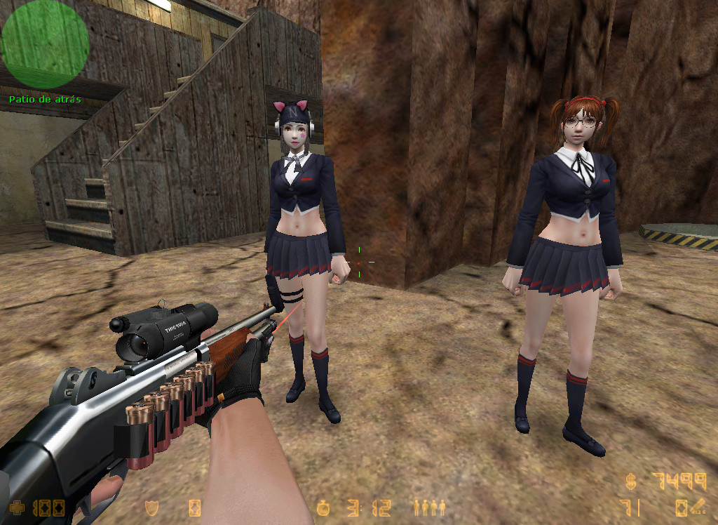 Erika With Yuri 2 Uniform Hostage Mod for Counter-Strike: Condition ...