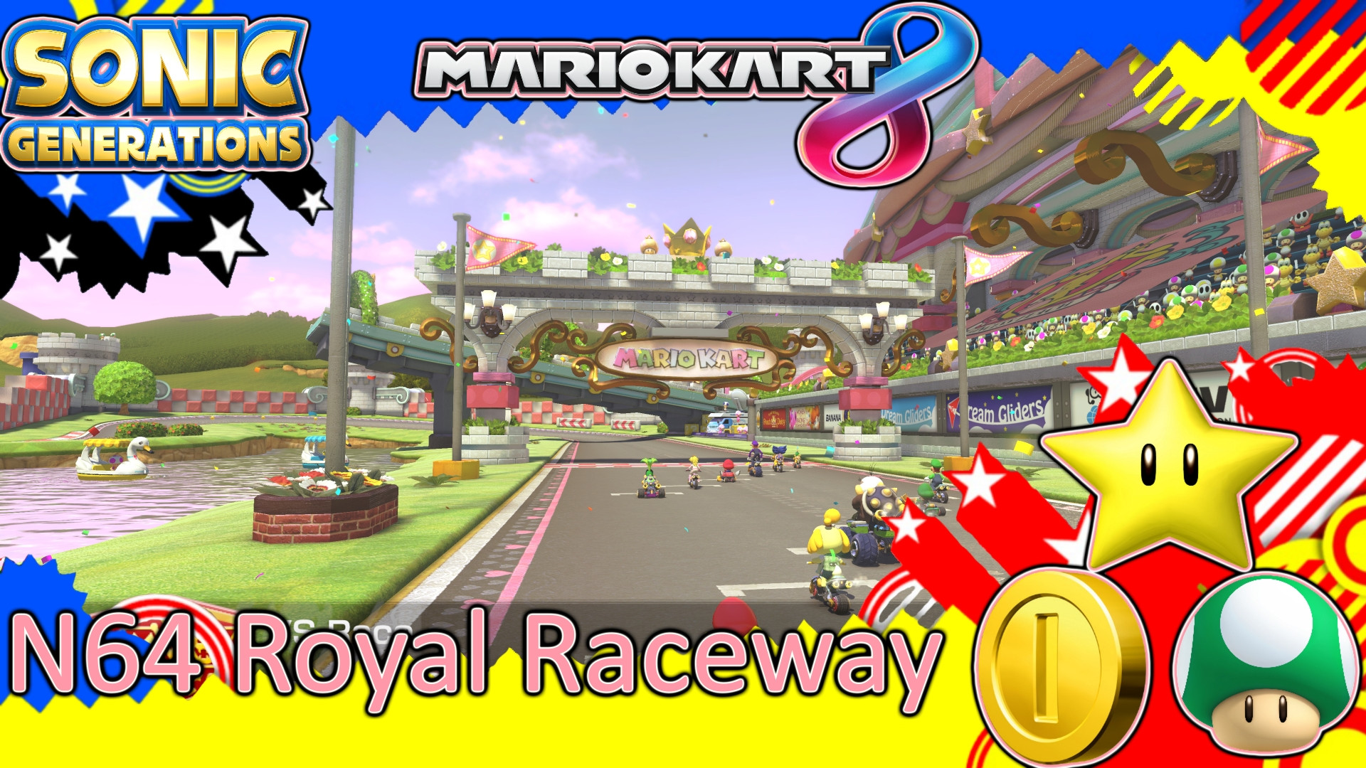 Sonic Generations Mario Kart 8 N64 Royal Raceway Mod for Sonic ...