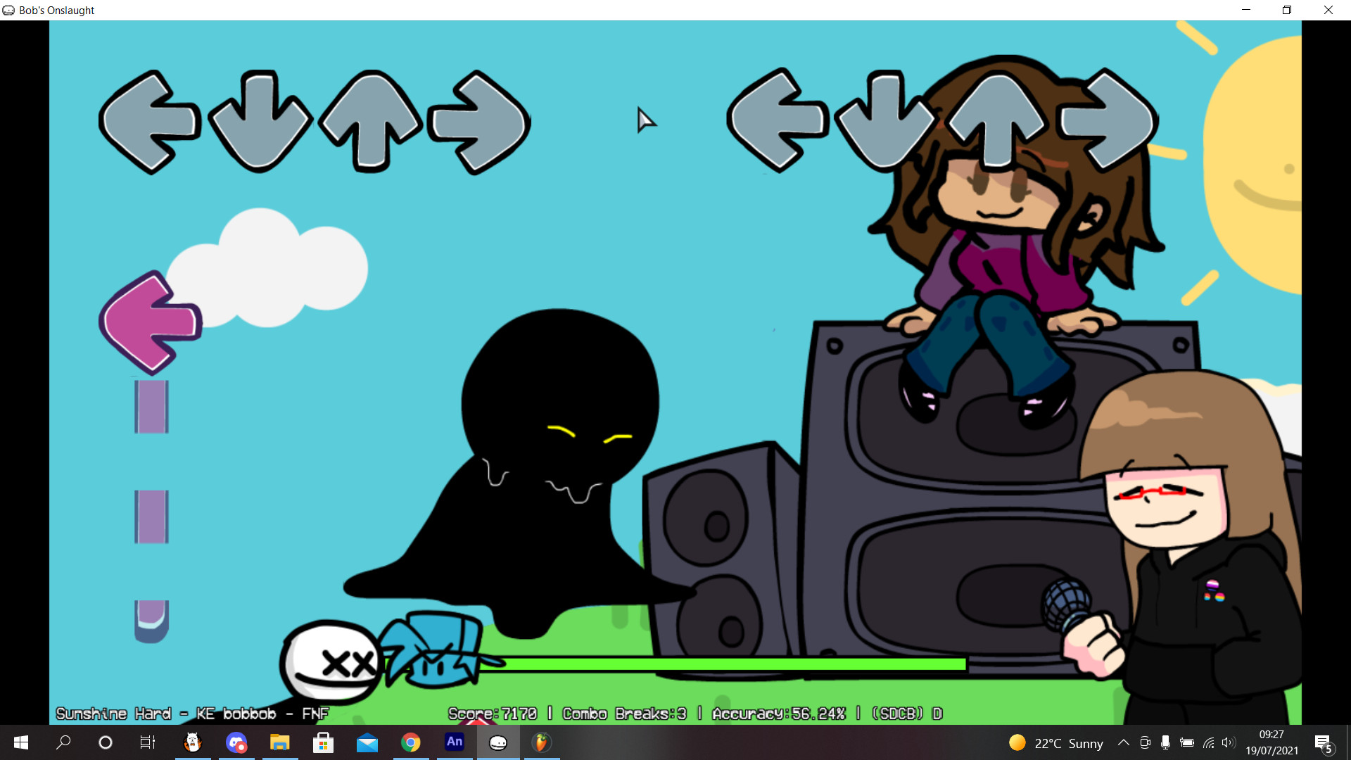 Luna over Bob Mod | Fnf Bob week mod [Friday Night Funkin'] [Mods]