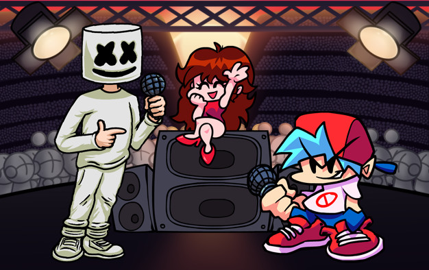 Vs. Marshmello FULL WEEK FNF MOD [DEMO] [Friday Night Funkin'] [Mods]