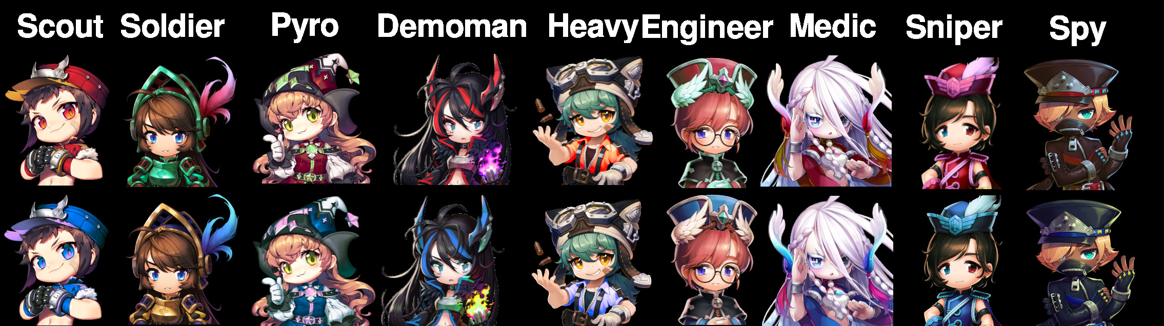 Maplestory 2 Class Icons + Backpack Portraits Mod for Team Fortress 2 ...