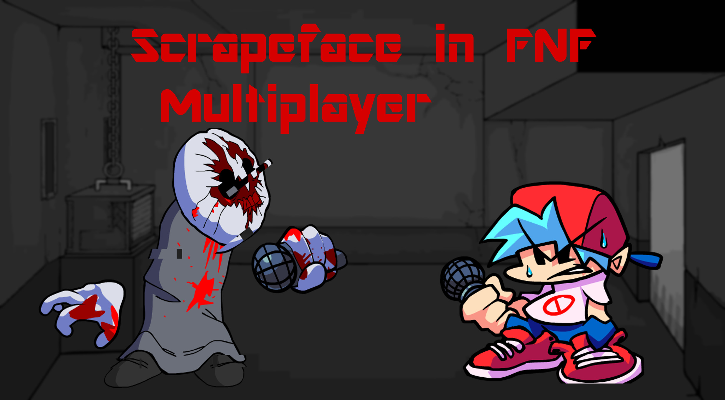 ScrapeFace in FNF Multiplayer Mod for Friday Night Funkin' | FNF Mods