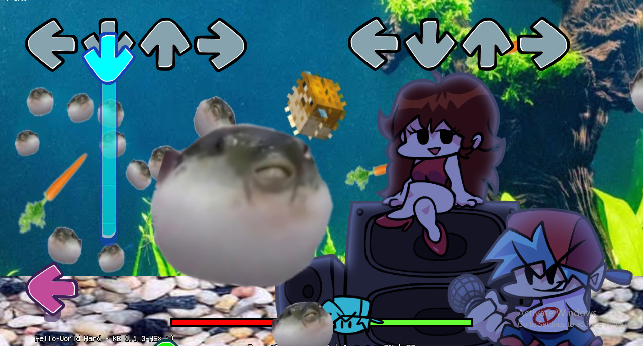 VS PUFFERFISH Mod for Friday Night Funkin' | FNF Mods