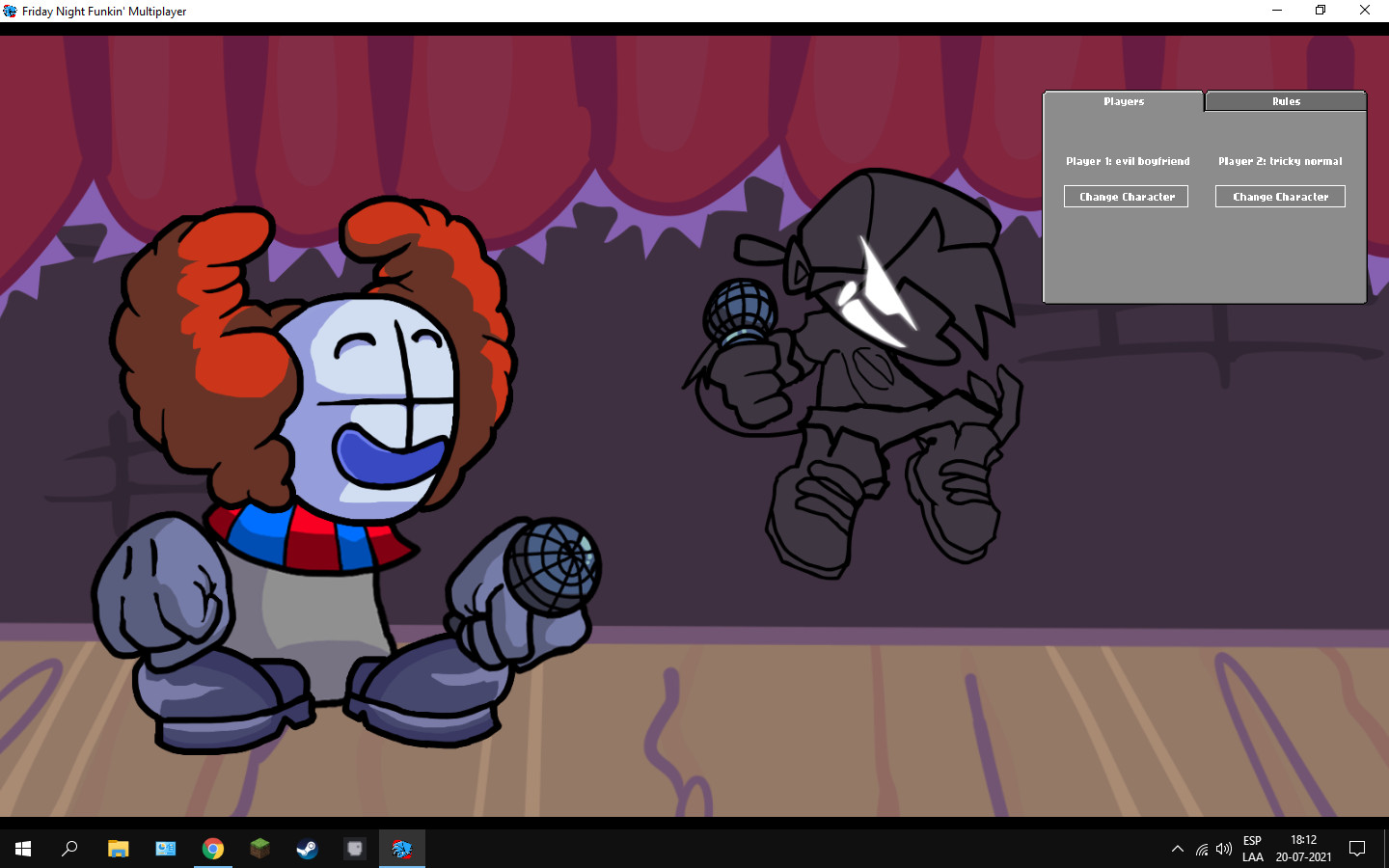 Tricky Phase 0 for multiplayer New Update! [Friday Night Funkin'] [Mods]