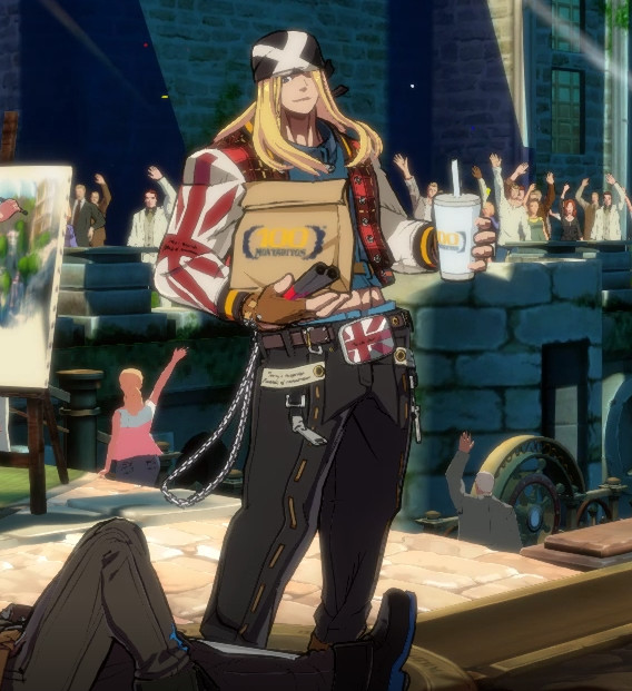 Axl Low Enjoys Some 100 Montaditos Mod for GUILTY GEAR -STRIVE- | GGST Mods