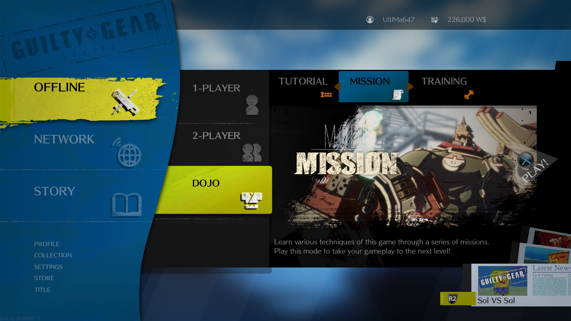 Daytime Main Menu Mod for GUILTY GEAR -STRIVE- | GGST Mods