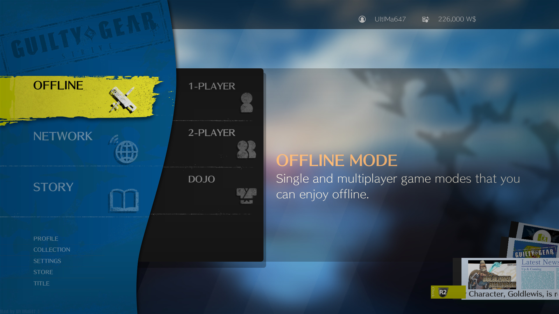 Daytime Main Menu Mod for GUILTY GEAR -STRIVE- | GGST Mods