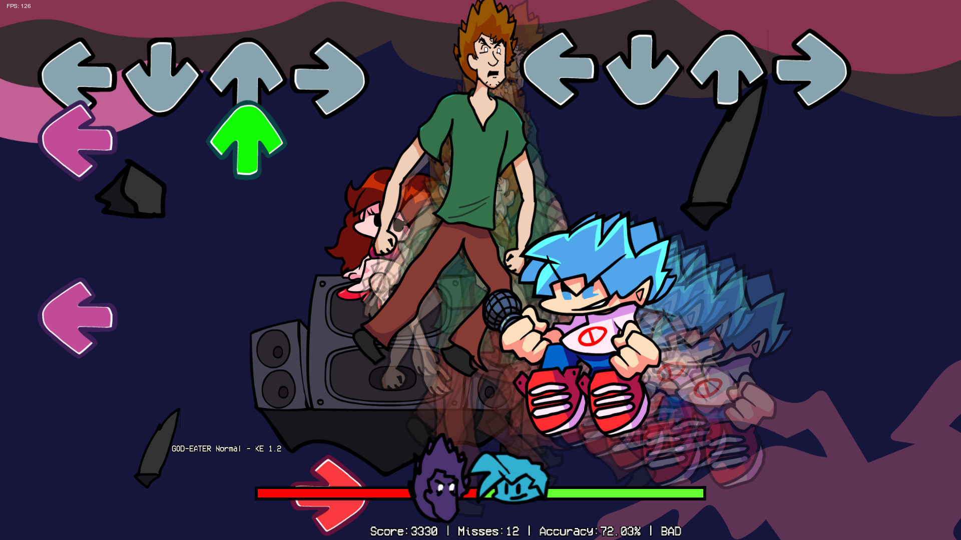 God Eater but BF is Super Sayian as well. [Friday Night Funkin'] [Mods]