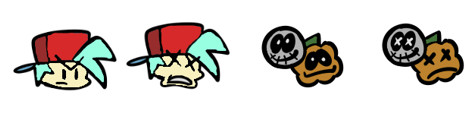 Colored health bar icons Vs Tricky, Tabi, and more [Friday Night Funkin ...