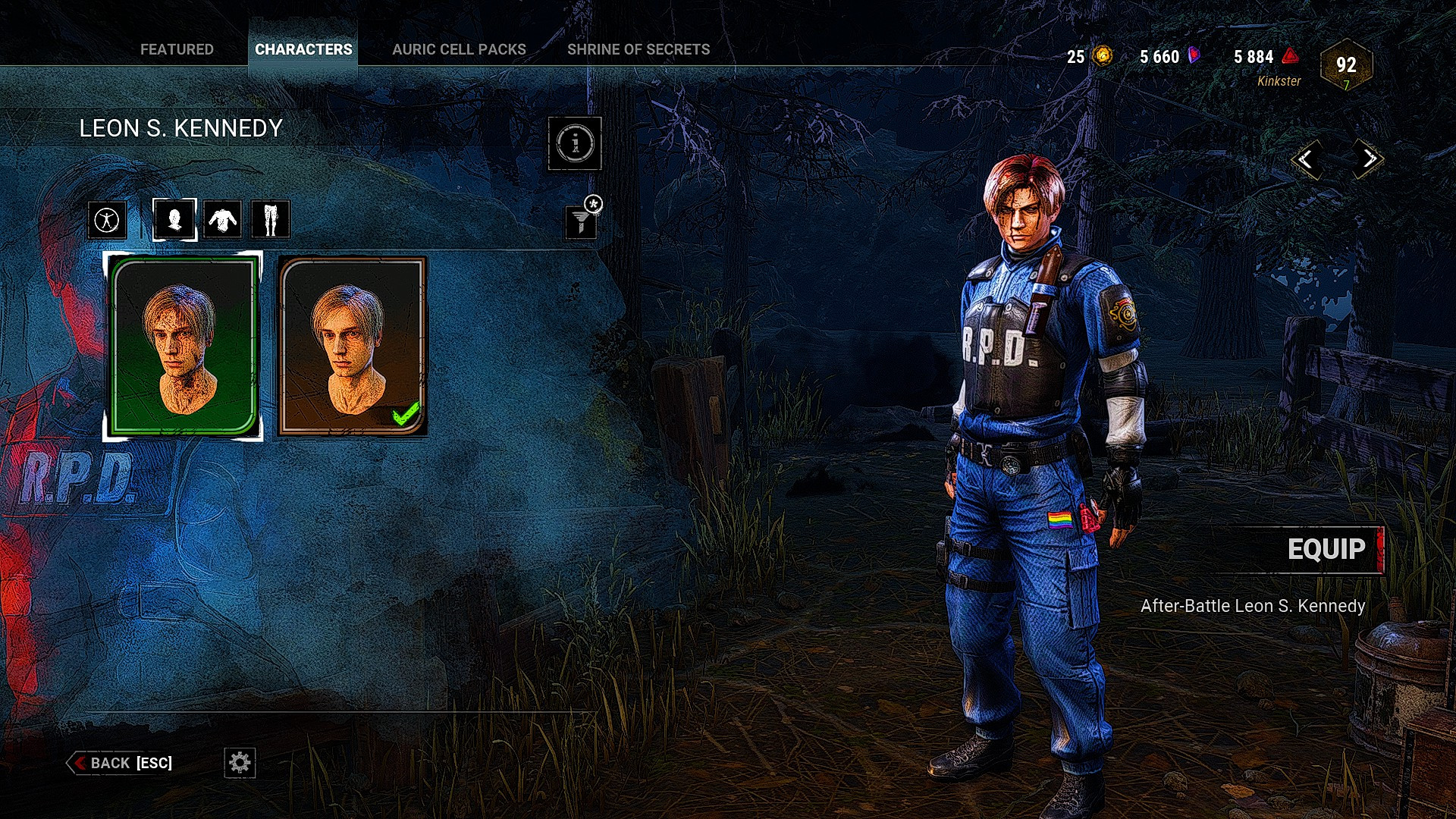 Leon S.Kennedy (DSC Vers.) Mod for Dead by Daylight | DBD Mods