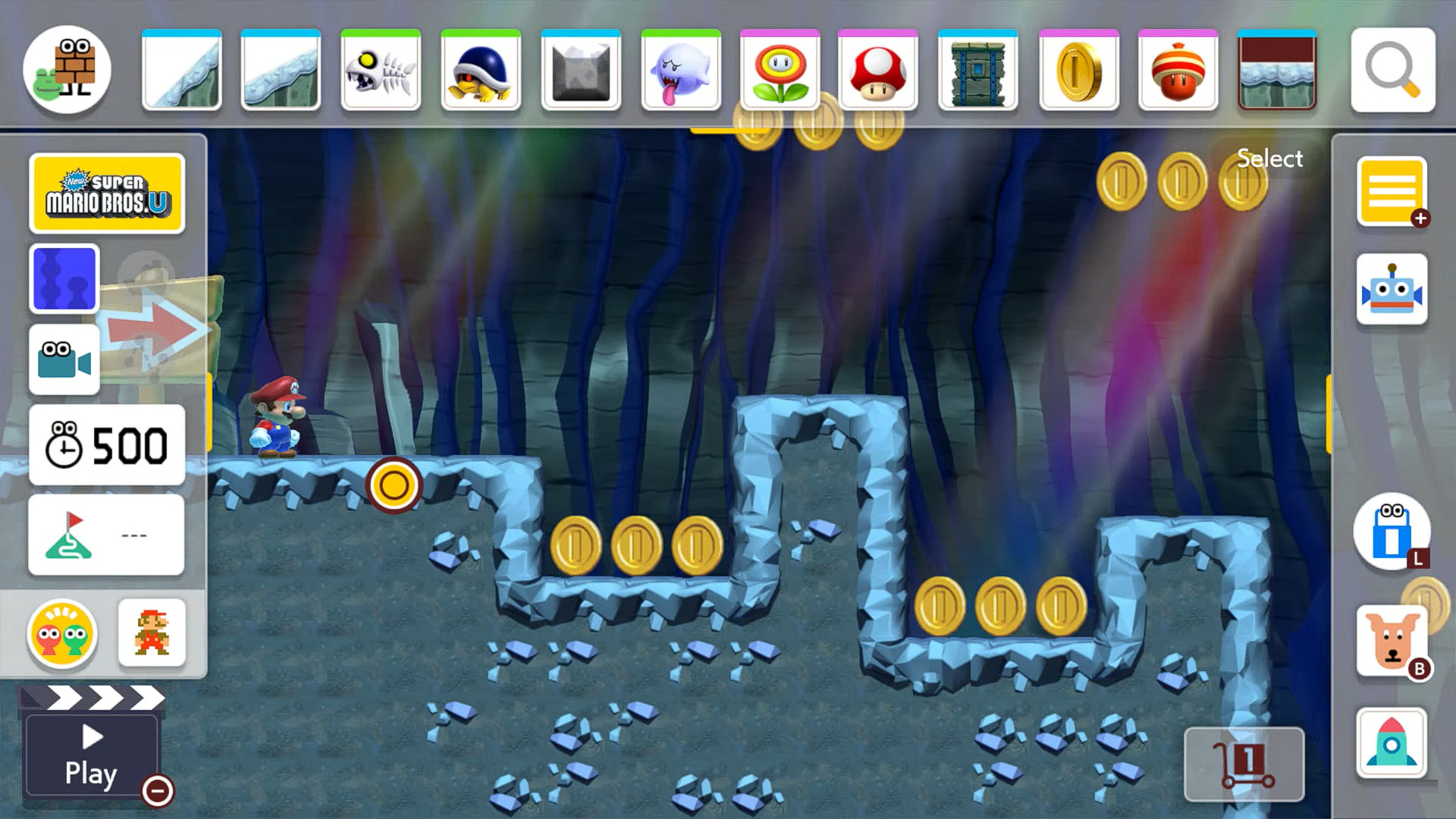 NSMBU Underwater Cave [Super Mario Maker 2] [Mods]