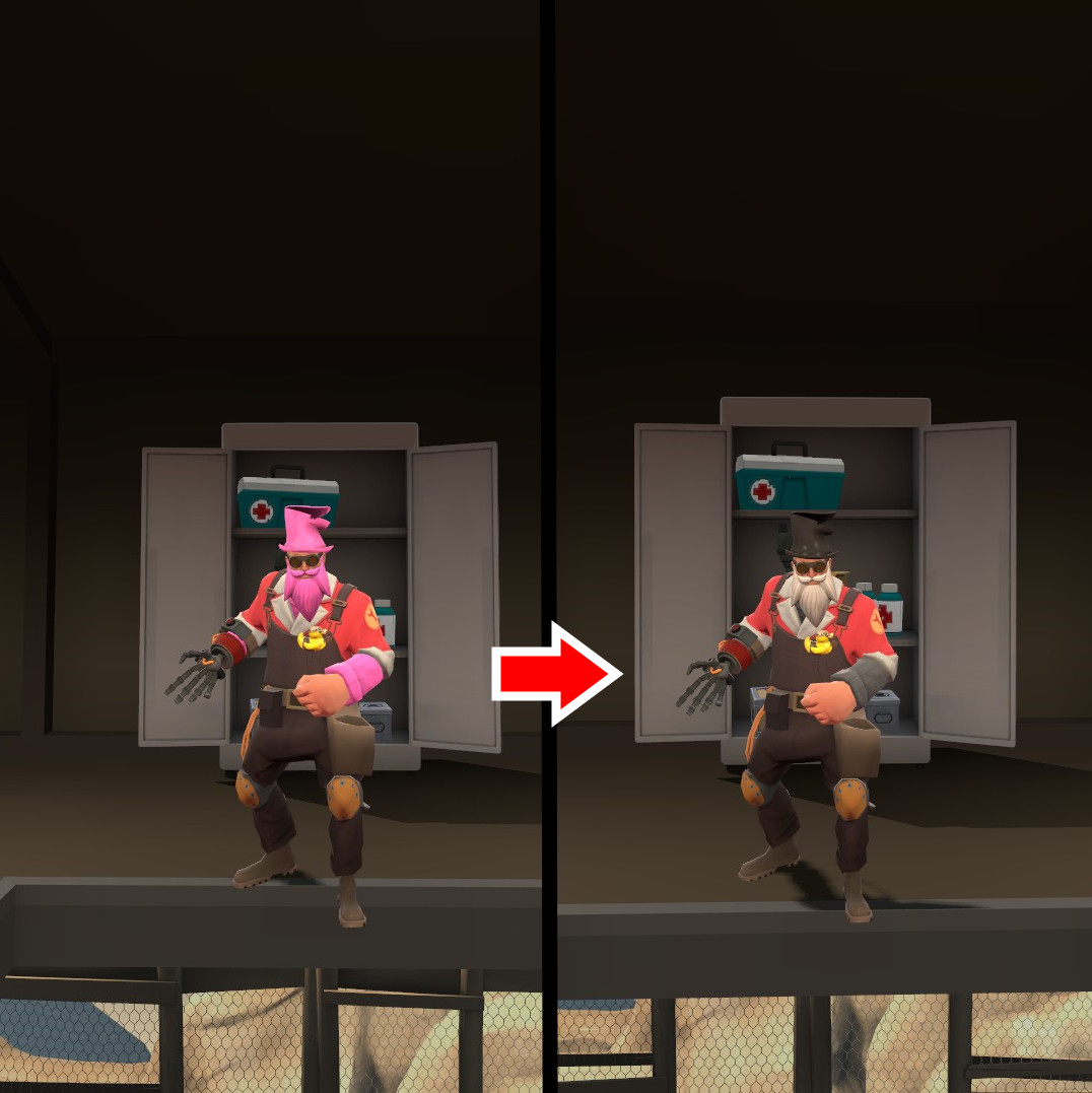 Unpainted Cosmetics Mod for Team Fortress 2 | TF2 Mods