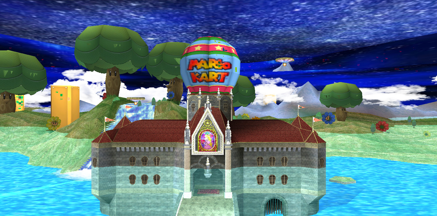 Peach comet festival castle [Super Smash Bros. Brawl] [Mods]