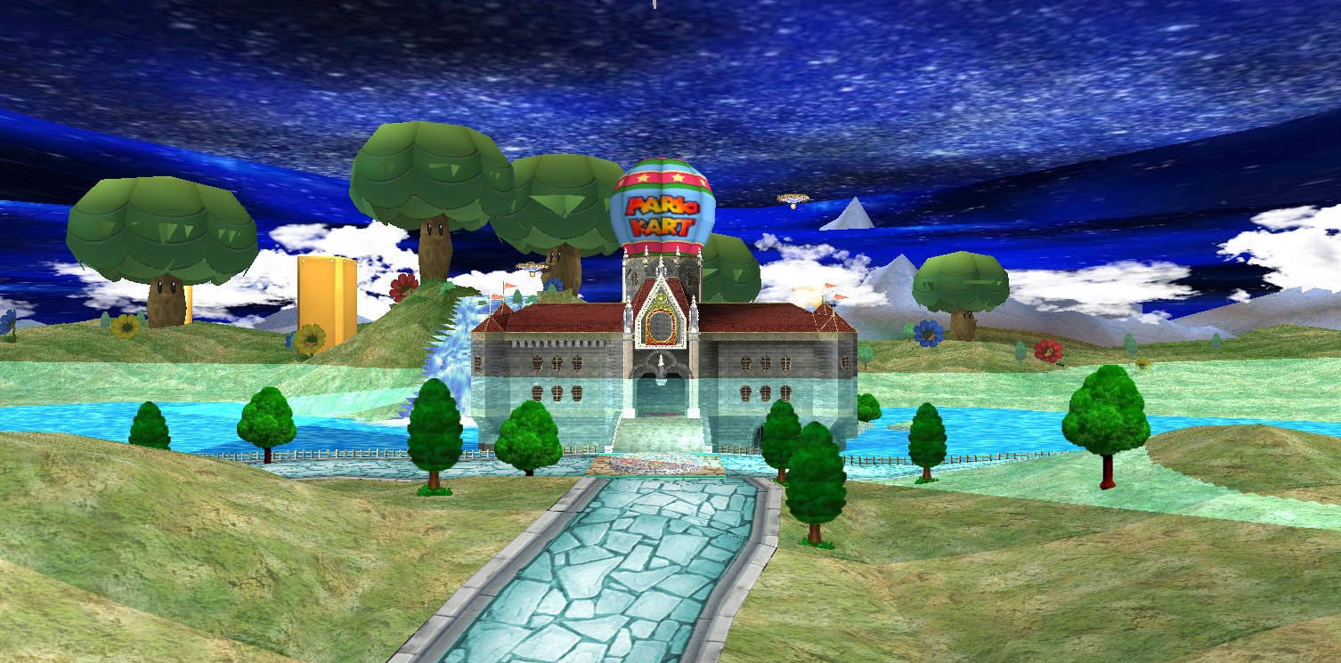 Peach comet festival castle [Super Smash Bros. Brawl] [Mods]
